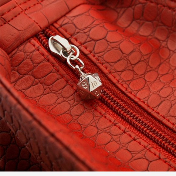 Think Geek | Bags | Rare Thinkgeek 26 Red Dragon Scale Vegan Leather ...